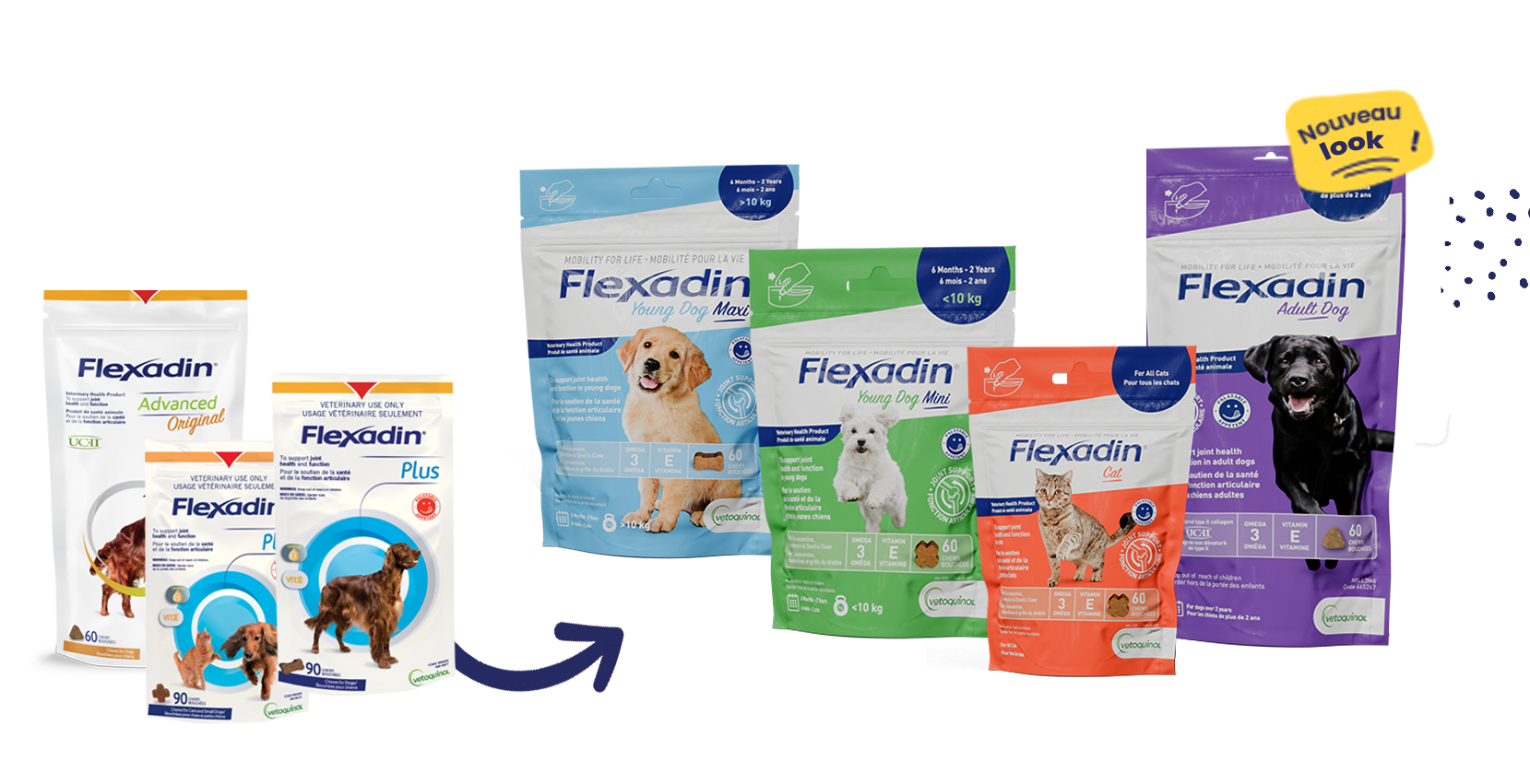 Flexadin® supports joint health & function for dogs · Flexadin®